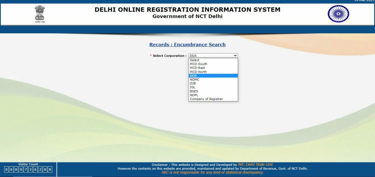 IGRS Delhi: Delhi Online Registration Information System (DORIS)