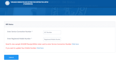 TNEB New Service Connection : Procedure to Apply on TANGEDCO portal
