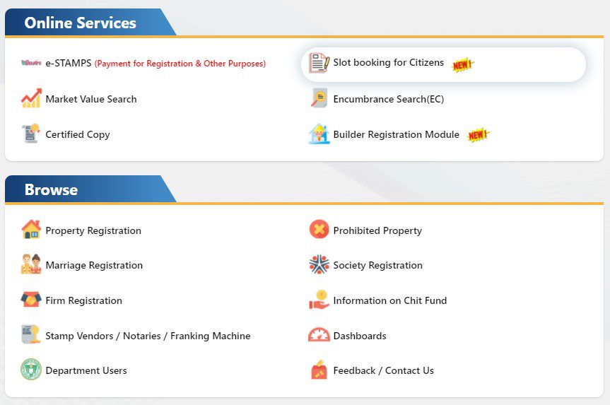 IGRS Telangana Online market value searches for EC Telangana