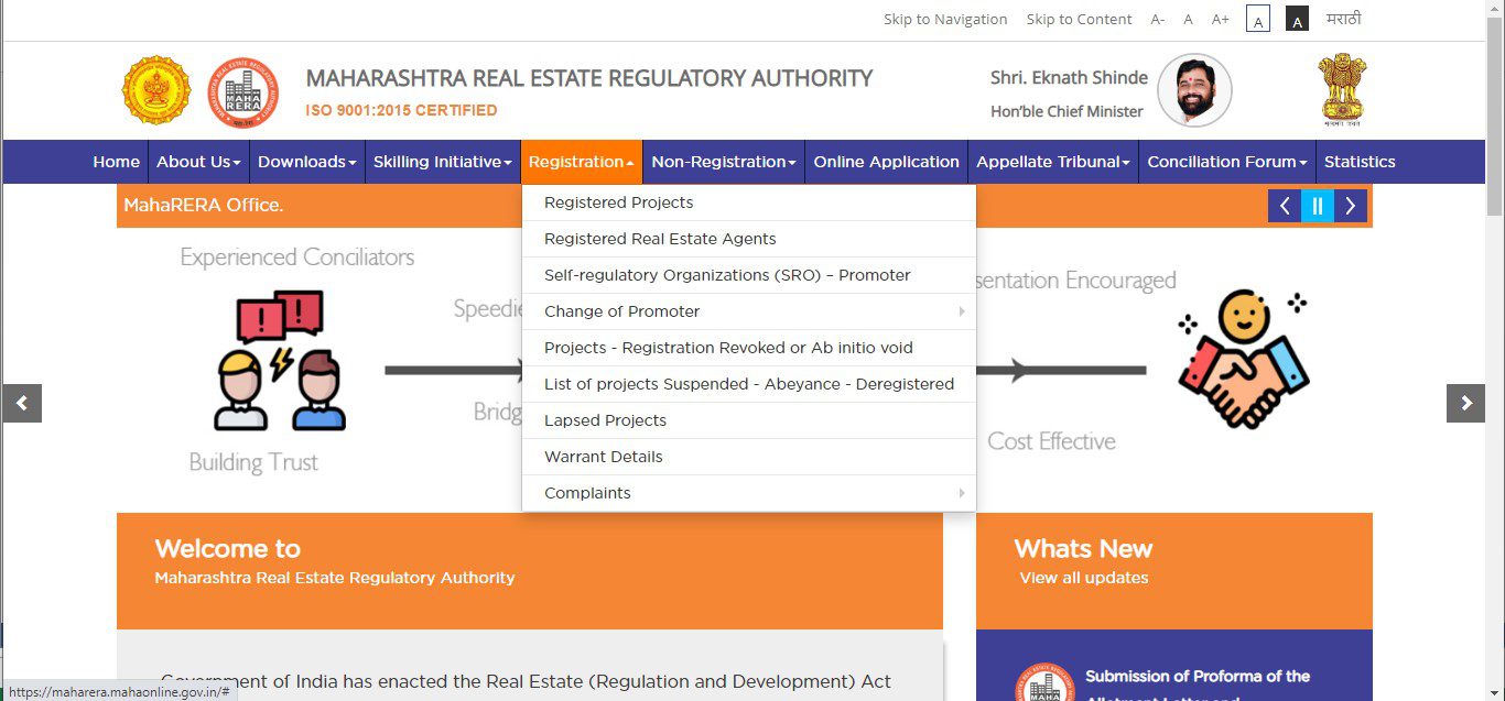 MahaRERA 2024: About RERA Maharashtra website, Complaint