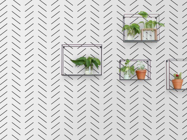 Geometric wall design and ideas for living room