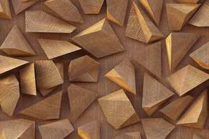 Geometric wall design and ideas for living room