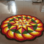 18 Beautiful and simple Onam pookalam designs for home