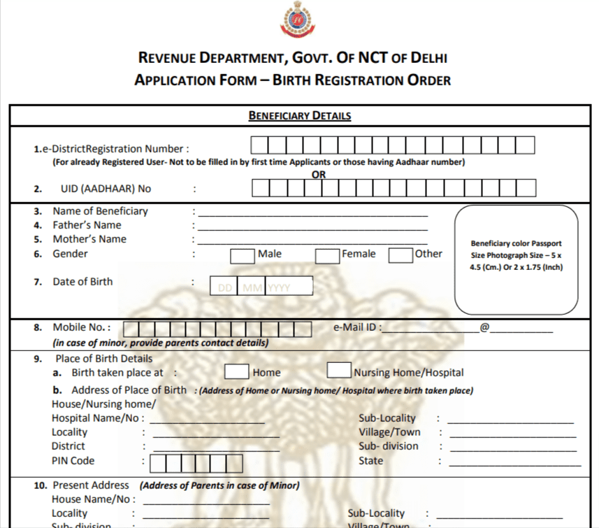Process To Apply For Birth Certificate In Delhi Process To Apply For Birth Certificate In Delhi