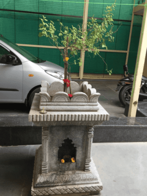 Tulsi chaura mandir design ideas for home