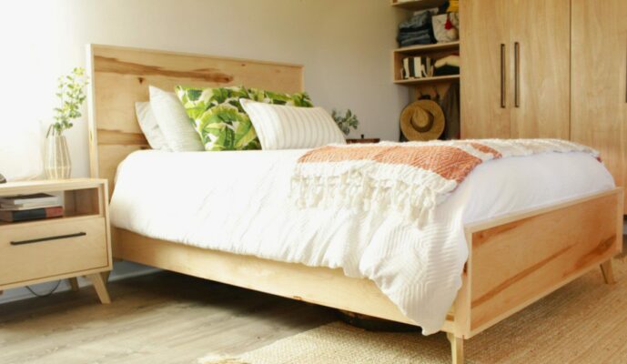Plywood bed design ideas for a stylish bedroom