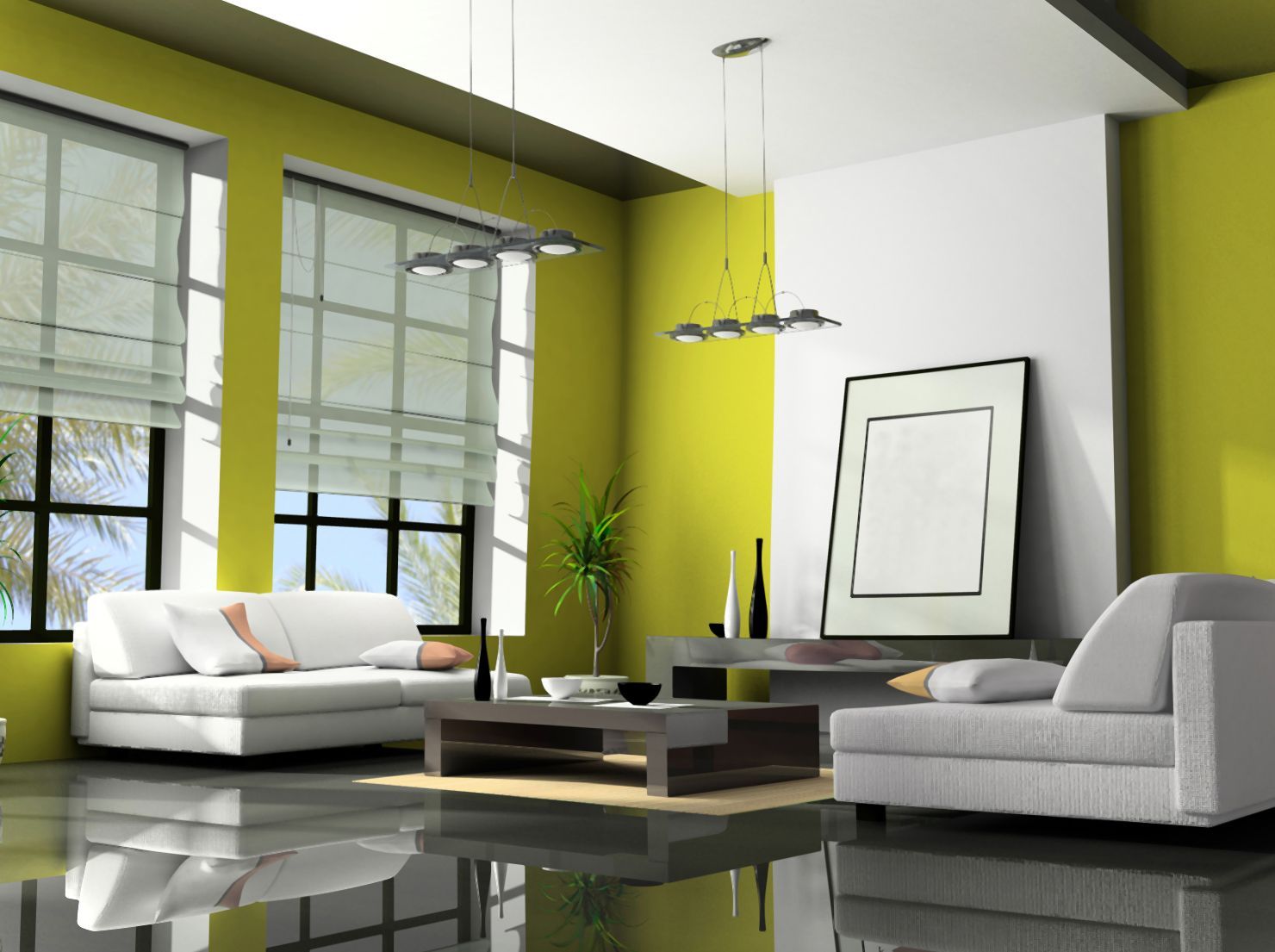 Best Grey Two Colour Combination for your Living Room