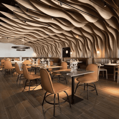 Restaurant Wall Design Ideas One Can Choose From