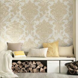 Gold Living Room Wallpaper Designs Ideas For your Home