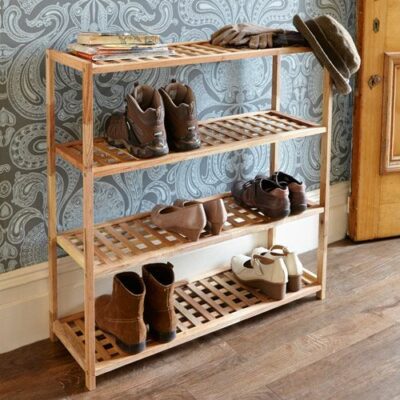 Wooden Shoe Rack Designs for Home