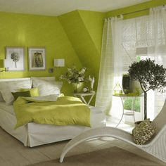 How to use chartreuse colour in your home?
