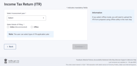 How to file income tax return online for salaried employee?