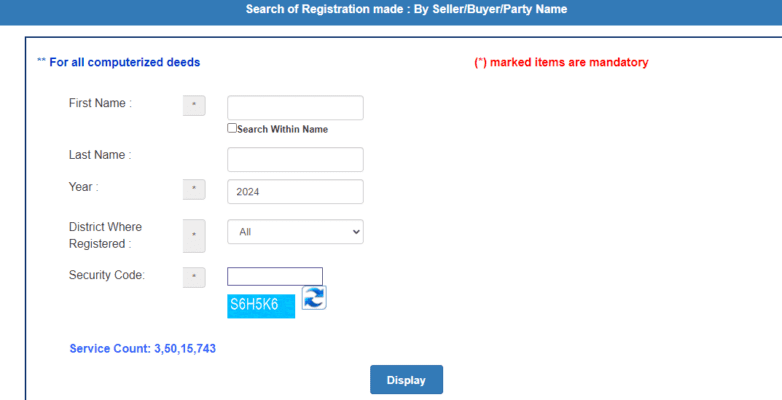 Basics of deed number searches and stamp duty in West Bengal