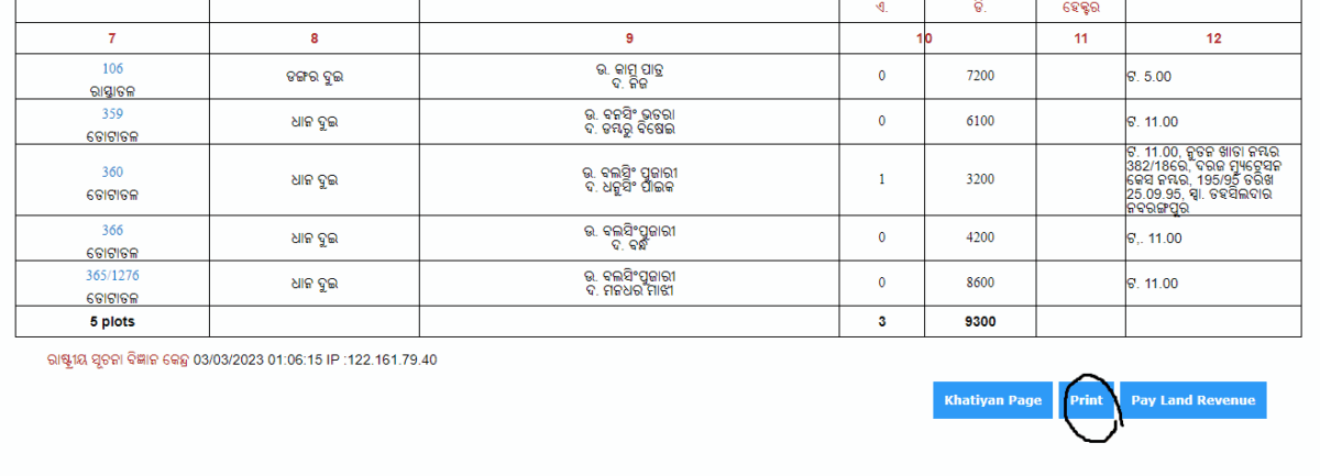 Bhulekh Odisha - View Plot Details & Land Records of Odisha