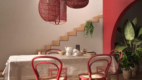 Red Color Combinations For Wall And Home Interiors