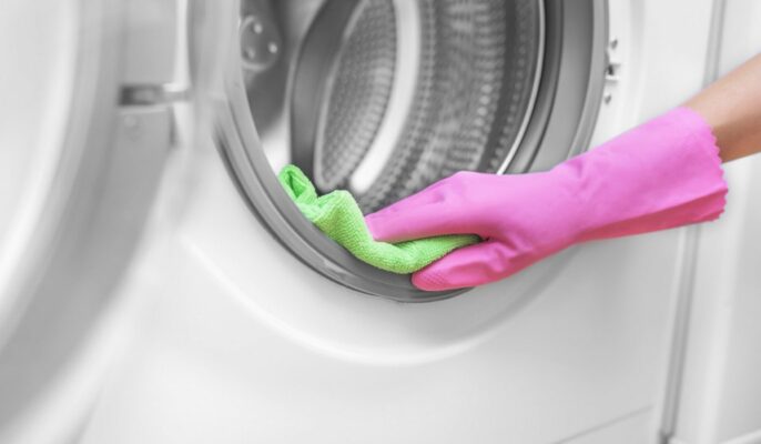 Step-wise guide to cleaning washing machines