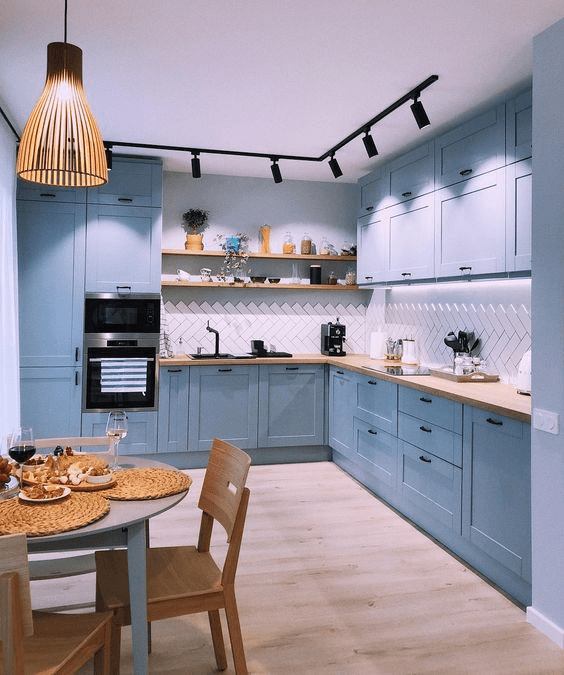 Blue kitchen design ideas to add a vibrant look to your cooking area