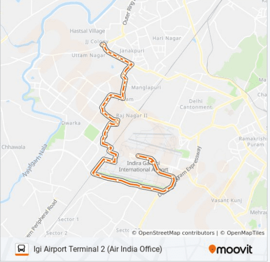 772 bus route Delhi: Timings, schedule, fare, map and stops
