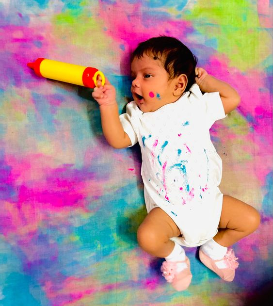 Trending Holi Baby Photoshoot Ideas At Home To Choose From 
