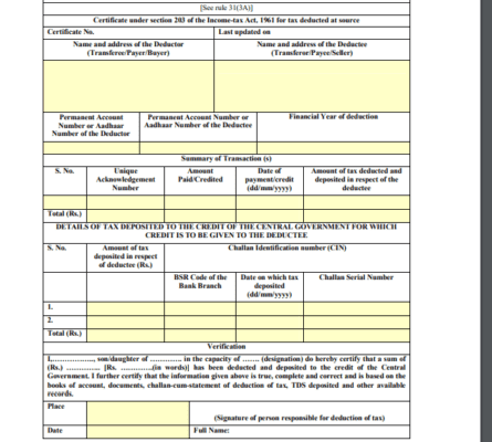 Form 16: All about Form 16 Part A, Form 16 Part B & How to download it