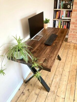 Wood computer table design ideas for home