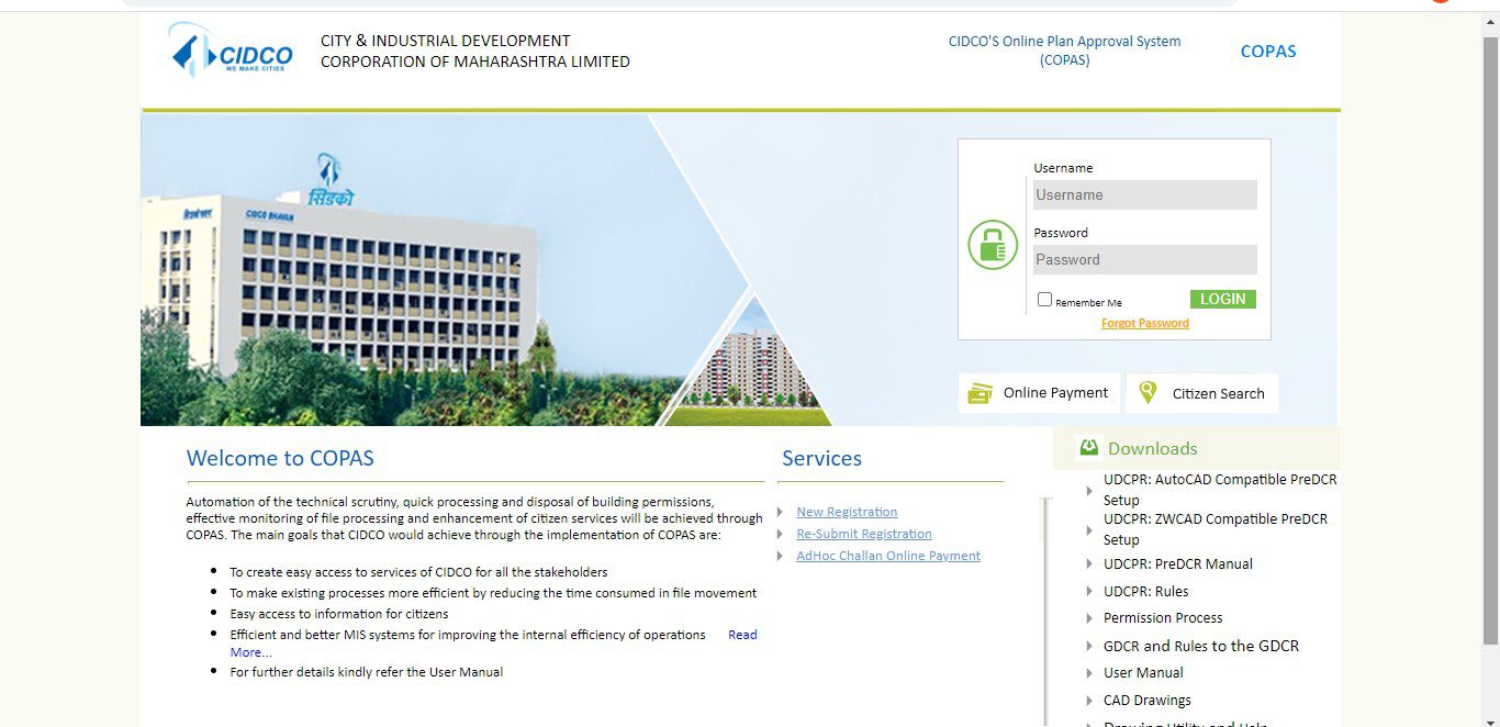 Steps to check Cidco-issued commencement certificate online