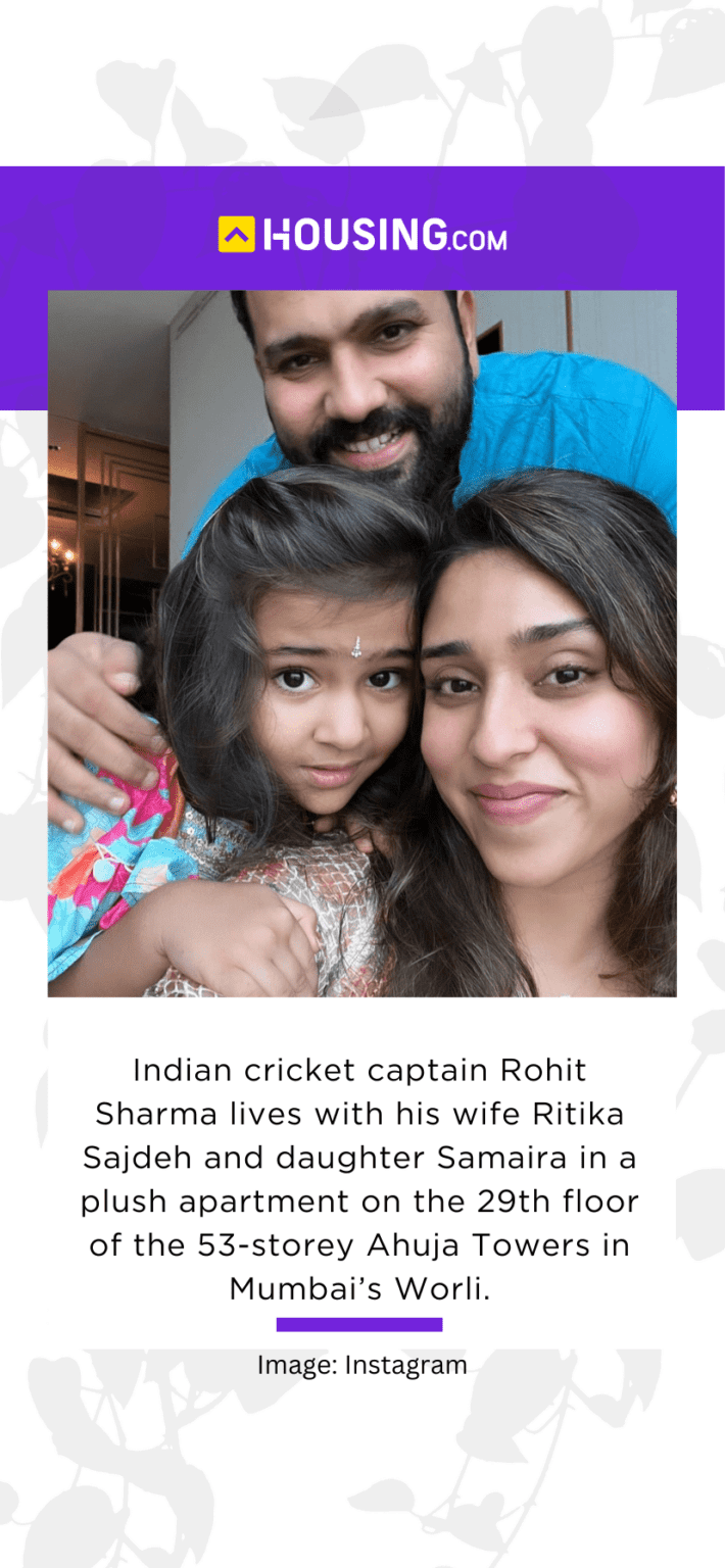 Inside cricketer Rohit Sharma’s house in Mumbai | Housing News