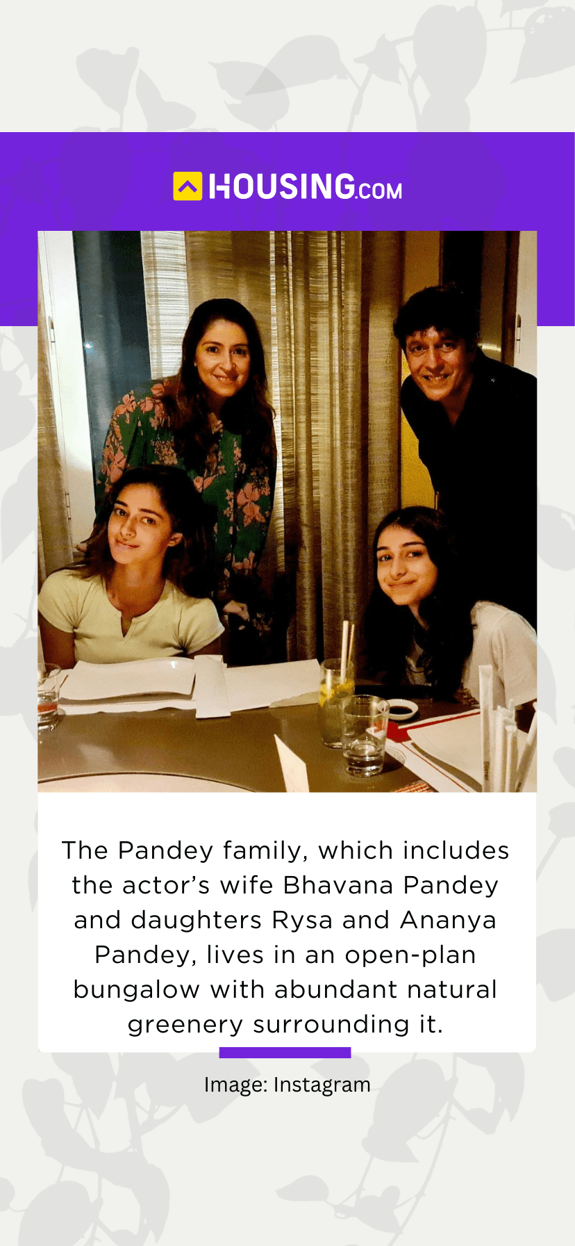 Inside View Of Father Daughter Chunky Ananya Pandeys Dream Mumbai Abode Housing News