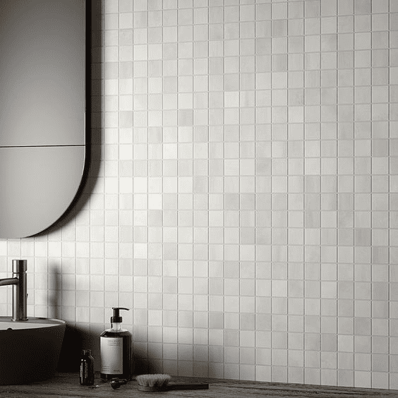 White tile design: latest photos, pros and cons