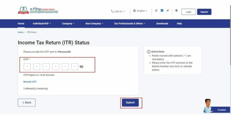 Income tax refund: e-verify, status