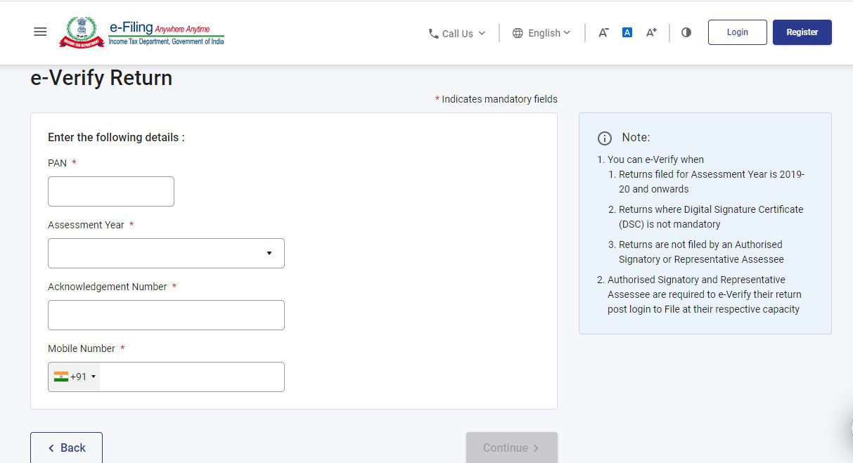 Income tax refund: e-verify, status