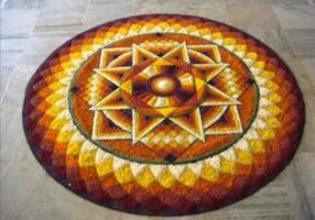 18 Beautiful and simple Onam pookalam designs for home