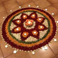 18 Beautiful and simple Onam pookalam designs for home