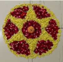 18 Beautiful and simple Onam pookalam designs for home