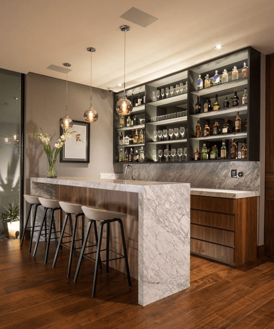 Latest breakfast counter design ideas for your kitchen