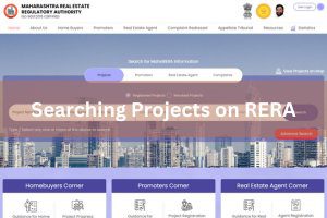 How to search a project on RERA website?
