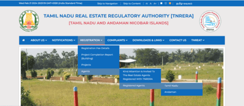 TNRERA: View registered projects, rules and charges