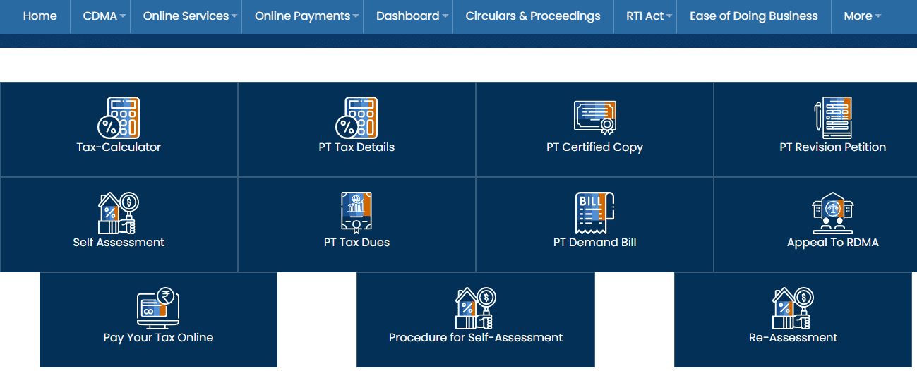 Manikonda property tax online payment guide