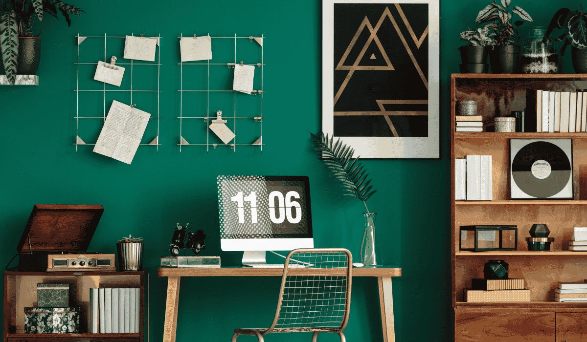 Popular peacock green colour combinations for home design