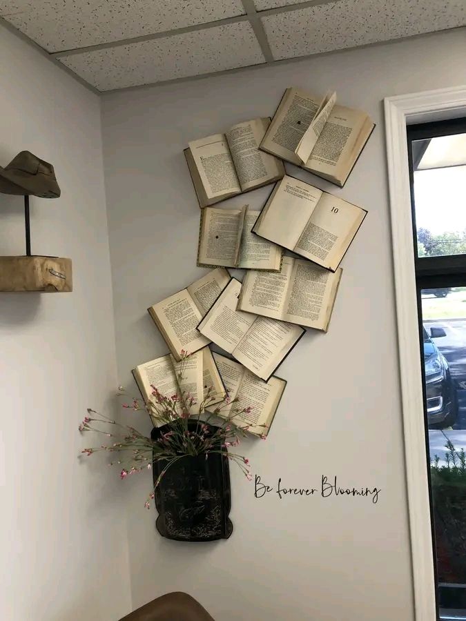 8 ideas to upcycle old books into home décor items