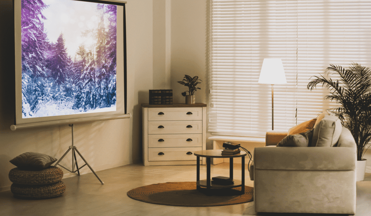 How to Fit a Projector Screen in a Small Living Room